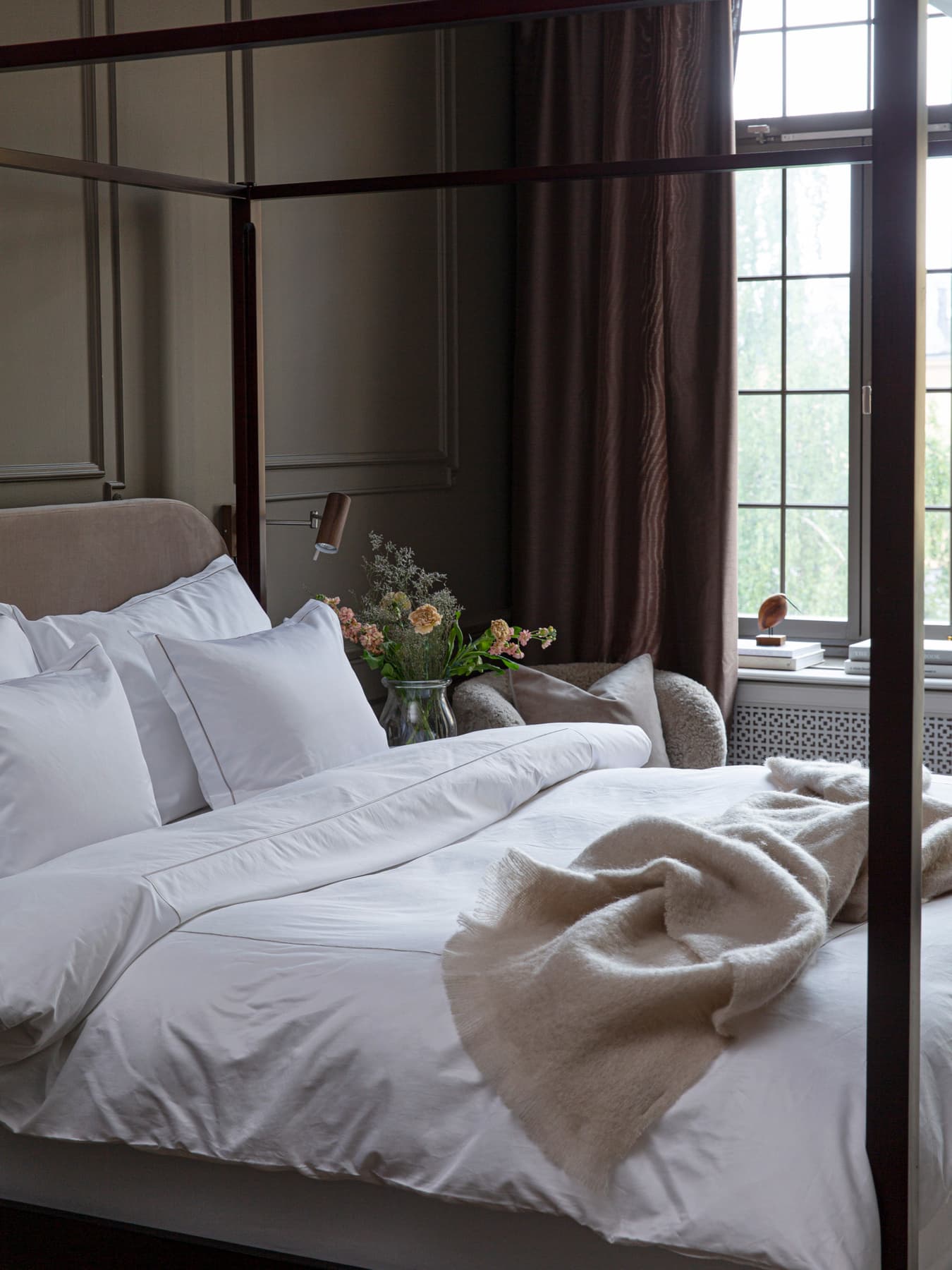 Duvet Cover | Nuvola - Sateen - White / Beige | Mille Notti