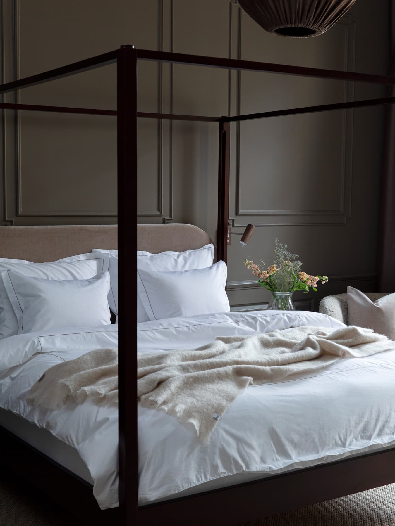 Duvet Cover | Nuvola - Sateen - White / Beige | Mille Notti