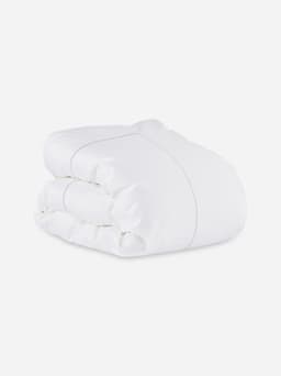 Duvet Cover | Nuvola - Sateen - White / Beige | Mille Notti