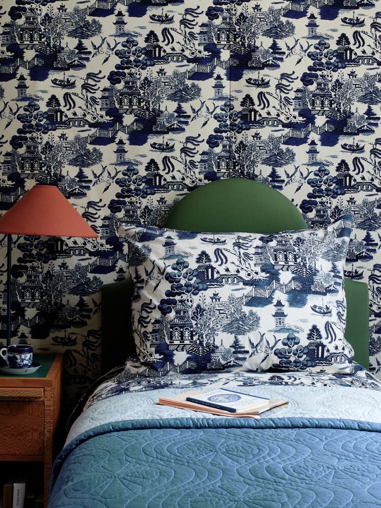 Pillowcase | Willow - Blue | Beata Heuman x Mille Notti